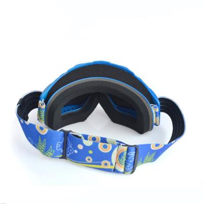 Cina Protezione comoda degli occhiali di protezione UV400 di motocross con l'anti cinghia del silicone di slittamento in vendita
