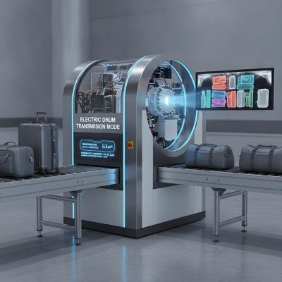 China Electric Drum Transmission Mode X Ray Baggage Scanner Providing Maximum Leak Below 0.3 μGyH and Maximum Leakage Radiation Under 0.1μGyH for Security for sale