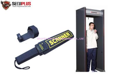 China Inspeção à mão portátil recarregável da segurança aeroportuária do detector de metais à venda