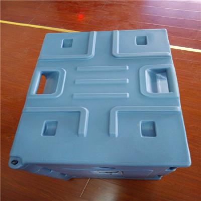 China Roto Molding Insulated Pan Carrier 535mm Blue Cold Food Carrier Double Walled for sale