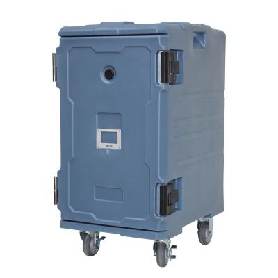 China LLDPE Front Loading Insulated Food Pan Carrier 120L Navy Blue Thermal Pan Carrier for sale