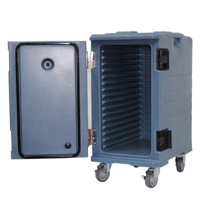 China LLDPE Frontlader Isolierter Warmhaltebehälter für Speisen 120L Marineblau Thermobehälter zu verkaufen