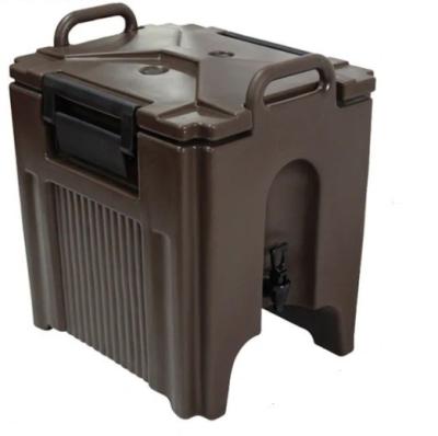 China 10 Gallon Insulated Beverage Dispenser Coffee Color Insulated Beverage Server for sale