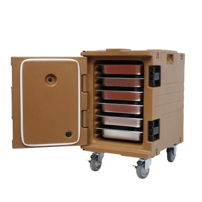 중국 환경 친화적 인 쌓일 수 있는 음식 수송장 캠핑 열 절연 식품 캔 바퀴가 있는 음식 수송장 판매용