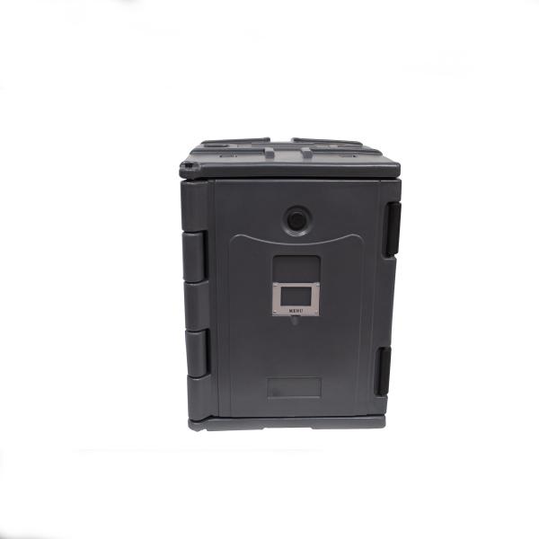 Quality PU Foam Insulated Sheet Pan Carrier 6 Layers Dark Grey Insulated Food Transport Box for sale
