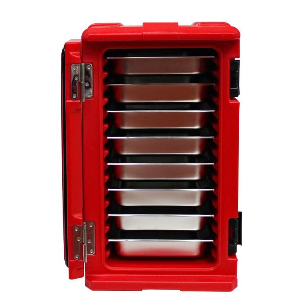 Quality 120L Outdoor Insulated Pan Carrier Red 8 Layers Thermal Pan Carrier for sale