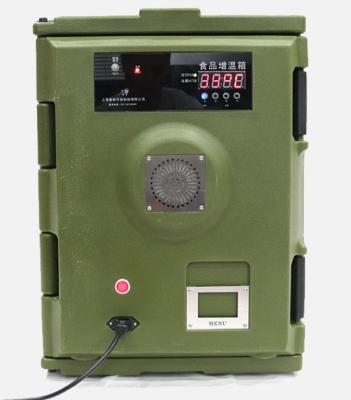 China Rotational Molding Process Food Warmer For Restaurant Insulated Electric Ultra Pan Carrier 120L Green for sale