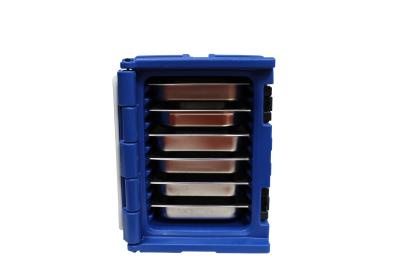 China Door To Door Shipment Insulated Front Loading Food Pan Carriers With Ice Block for sale