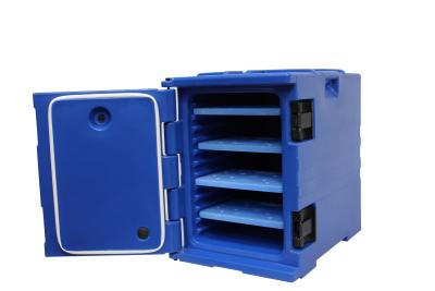 China Door To Door Shipment Insulated Front Loading Food Pan Carriers With Ice Block for sale