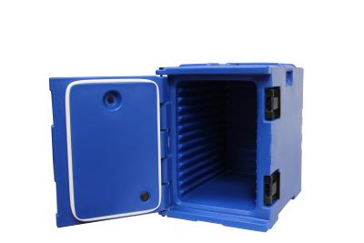 China Door To Door Shipment Insulated Front Loading Food Pan Carriers With Ice Block for sale