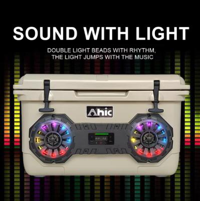 China 32LBS 45L Durable Hard Cooler Box With  Built-In Bluetooth Speaker For Outdoor Adventures for sale