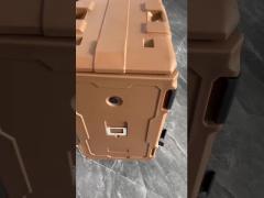 Small Wheels Insulated Transport Box Catering Restaurant  Stackable Hot Boxes Food Warmer