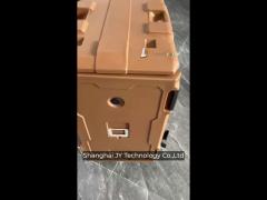 Small Wheels Insulated Transport Box Catering Restaurant  Stackable Hot Boxes Food Warmer