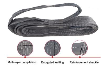 Cina Cinghia piana dell'imbracatura dell'occhio dell'imbracatura della tessitura del poliestere durevole e della tessitura dell'occhio in vendita