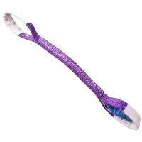 China Flat Eye Polyester Flat Webbing Sling Belt Webbing Strap Violet Color for sale
