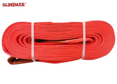 China Lifting Hoisting Belt 5t Polyester Flat Webbing Slings / Webbing Strap for sale
