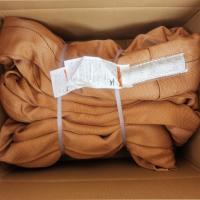 China Brown Polyester Round Sling Heavy Duty Vertical 54000 LBS for sale