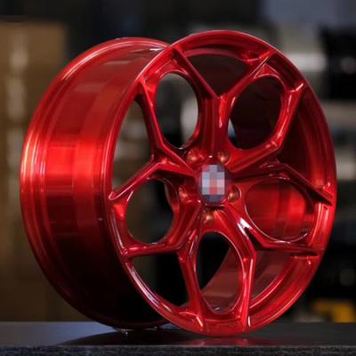 Китай BA52 Red Forged Monoblock Rims Custom Benz BMW Audi Wheels 6061-T6 Aluminum продается