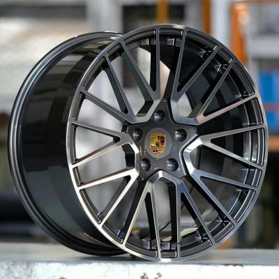 China Custom Porsche Cayenne RS Spyder Design OEM Wheels Gun Metal High Gloss Black zu verkaufen