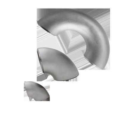 China 180 Degree Stainless Steel Sliver Elbow Butt Welding Short Radius Bend A304 WP316 for sale