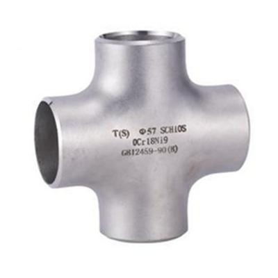 China Super Duplex Stainless Steel Pipe Fittings BW Cross Tee UNS S32750 ASME B16.9 SCH10 for sale
