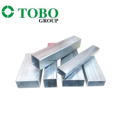 Tubo cuadrado de acero galvanizado 40x40 del tubo del cinc de la tubería de acero del precio bajo del hueco del cuadrado revestido de la sección para la construcción