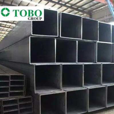 Cina Tubo d'acciaio rettangolare saldato del quadrato del carbonio del tubo 16 rettangolari di acciaio al carbonio in vendita