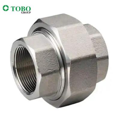 China Forged Threaded Union Stainless Steel Male,Female Threaded Union Pipe Fittings for sale