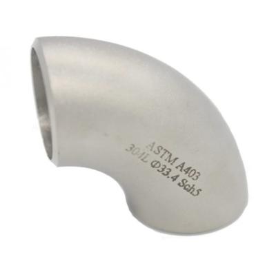 China METAL Alta Qualidade Cotovelo de qualidade alimentar de aço inoxidável sanitário 90 graus Cotovelo longo for sale