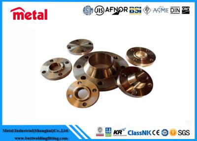 China Weld Neck Flange Copper Nickel Pipe Fittings ASTM B111 For Marine / Industry for sale