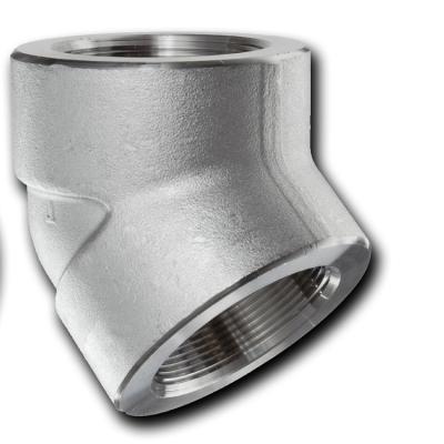 China 90 Degree SS304 Sch80 Threaded Elbow Malleable Fitting for sale