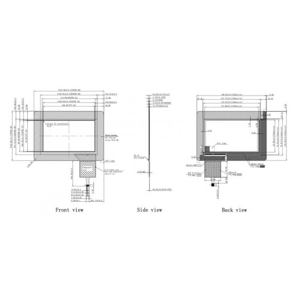 Projected 5 Inch Capacitive Touch Screen panel TFT PCAP Touch Screen