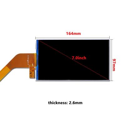 中国 7インチ IPS パネル ディスプレイ コンパクト インダストリアル TFT ディスプレイ 300 ニット 販売のため