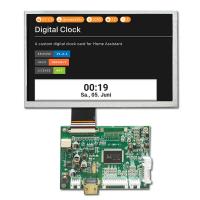 China 7 Inch HDMI LCD Panel 1024x600 with Controller Board VGA CVBS Input for sale