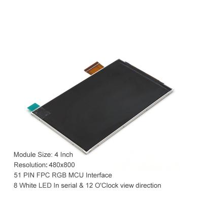 中国 WVGAの平行TFT LCDは4Inch 480x800 IPSの完全な角度を表示する 販売のため