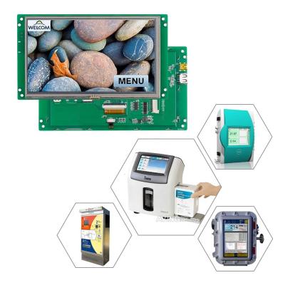 China 7 lêndea 1000 industrial do monitor do tela táctil da polegada HMI Smart TFT LCD com controlador à venda