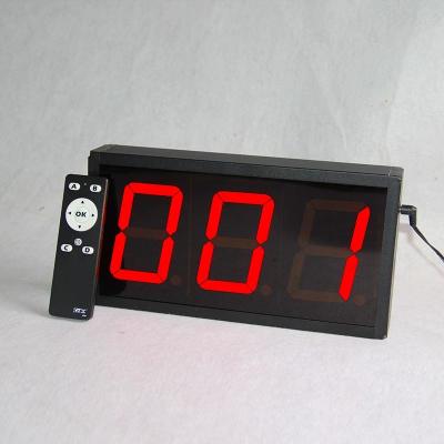 China 4 Inch 3 Digit LED Digital Tube Display Wireless Remote Digital Counter for sale