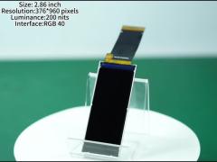 2.86 Inch Bar Type LCD Display Screen Industrial 376*960 pixels Resolution