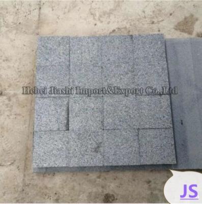 China Jiashi Grey Granite Paving Stone 100X100X100mm for Garden/Lnadscape/Driveway for sale