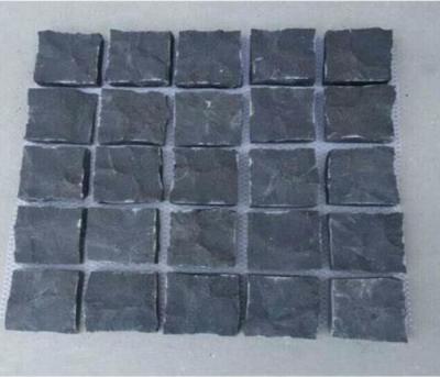 China Garden Landscaping Paving Stone Polished Dark Grey Granite Driveway for sale