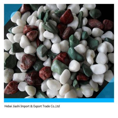 China Natural River Stone Mixed Color Pebblestone and Cobblestone for sale