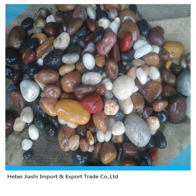 China Wholesale Natural Polished Multicolor Pebblestone for sale