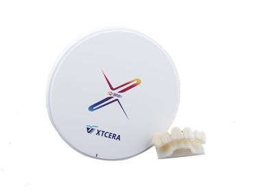 China 1250HV 1100mpa Zirconia Teeth Crowns Blank 55% Translucent for sale