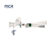 China Push Switch Closed Suction Catheter System 72H Medical PVC Soft Blue Tip 10Fr-16Fr for sale