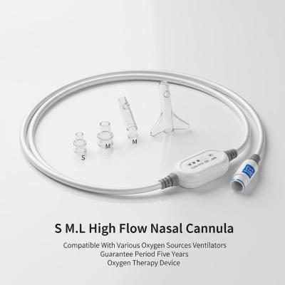 China S M L High Flow Nasal Cannula Compatible With Various Oxygen Sources Ventilators Guarantee Period Five Years Oxygen Therapy Device for sale