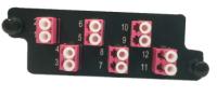 China 12 Port Lc Fiber Patch Panel , HDP Multimode Patch Panel for sale