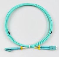 China 2.0mm Multimode Fiber Patch Cord , LC LC Om3 Patch Cord Aqua for sale