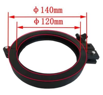 Cina Un colore nero materiale di 6 dei porti del cavo a fibre ottiche del giunto della chiusura 24F 48F 72F 96F pp ABS del PC in vendita