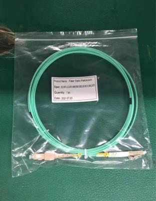 Cina Rivestimento duplex Aqua Color del cavo di toppa dello Sc LC OM3 300 a fibra ottica LSZH in vendita