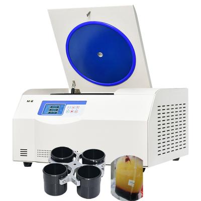 China Large Capacity Desktop Type Refrigerated Centrifuge with Adjustable Speed and RCF for sale